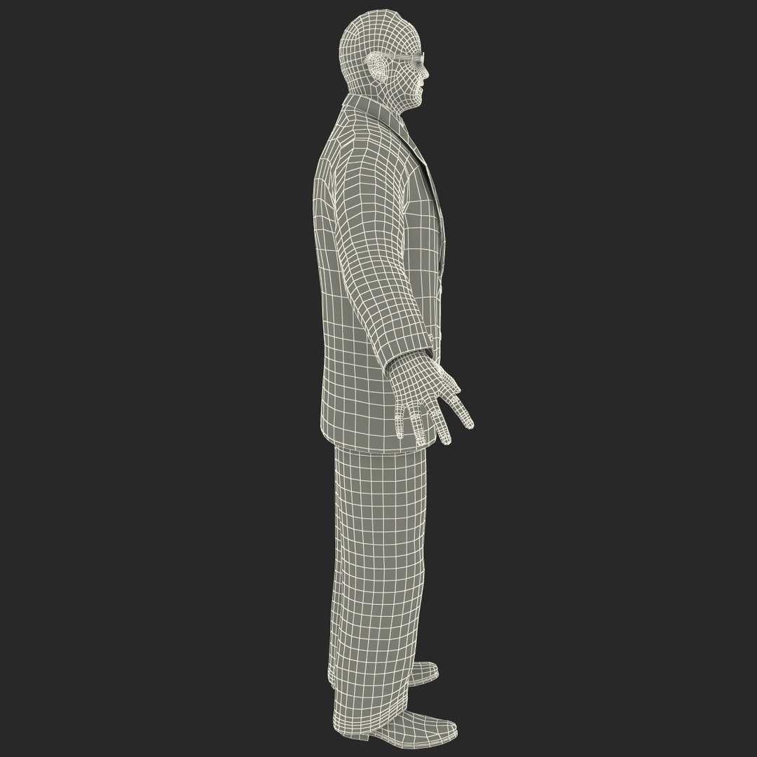 businessman 2 man 3d 3ds