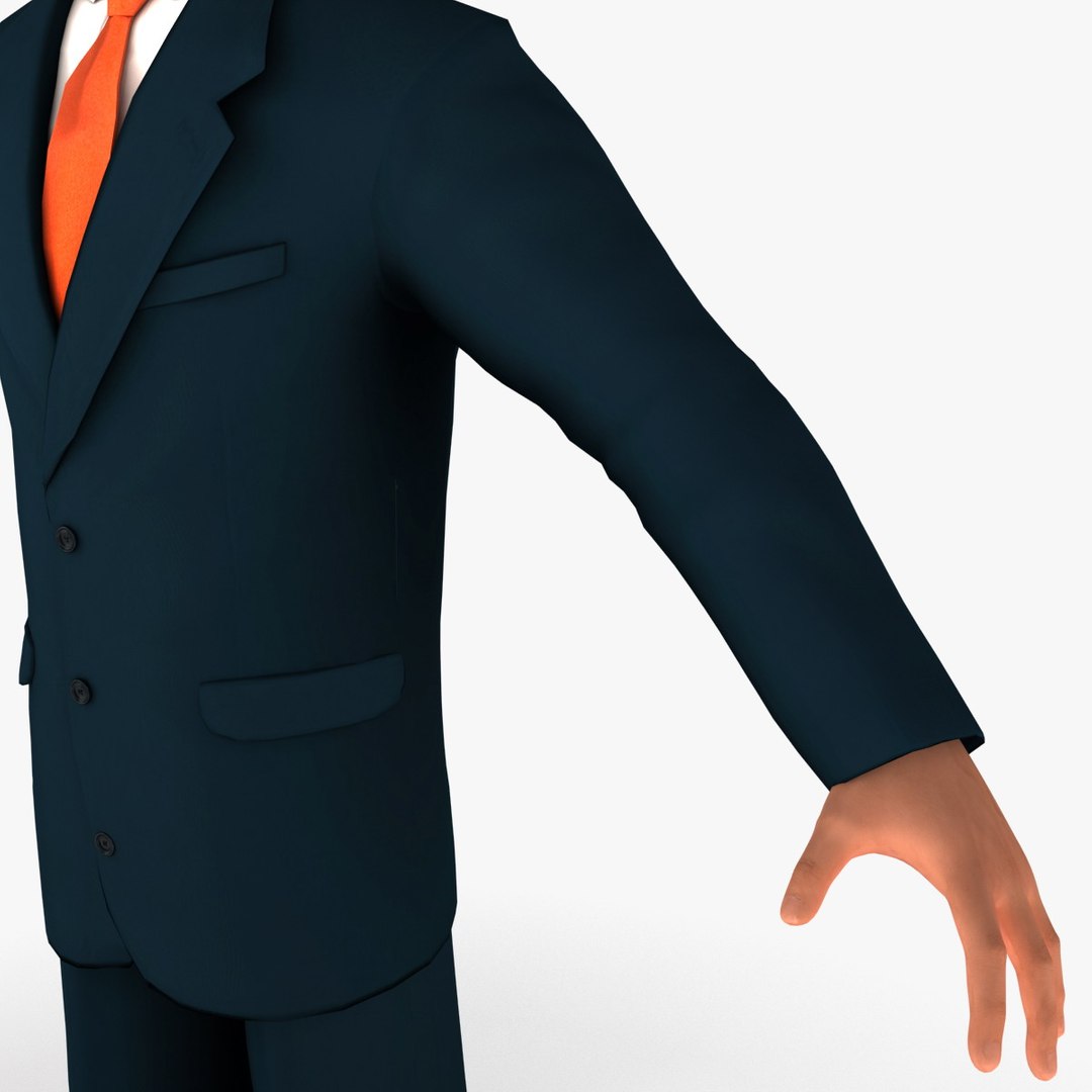 businessman 2 man 3d 3ds
