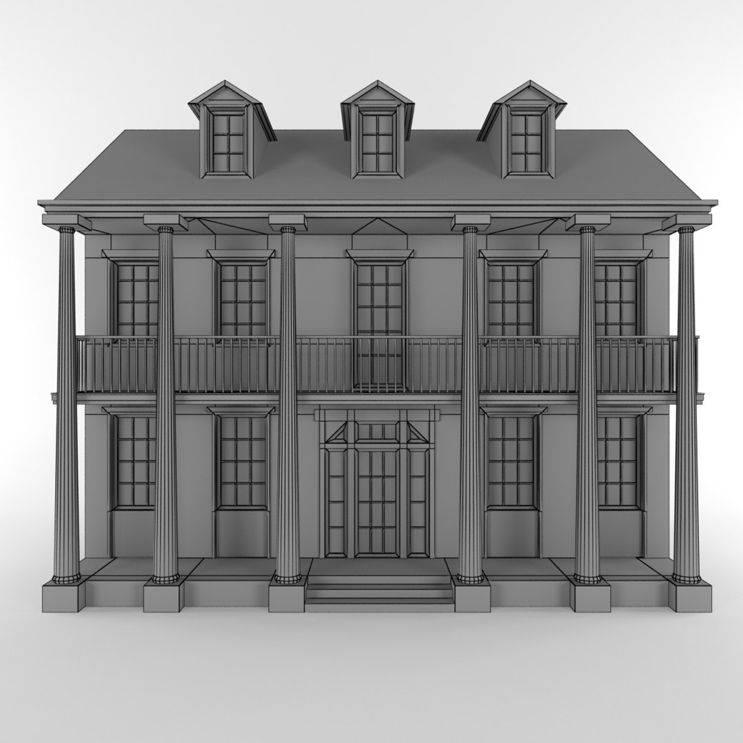 cottage house 3d model