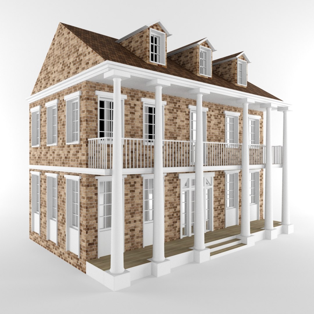cottage house 3d model