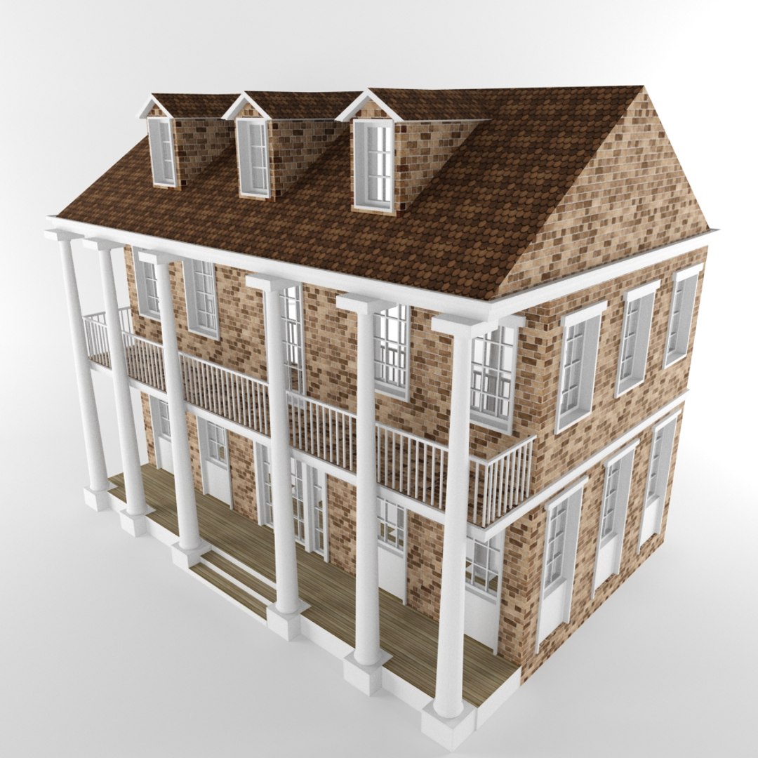cottage house 3d model