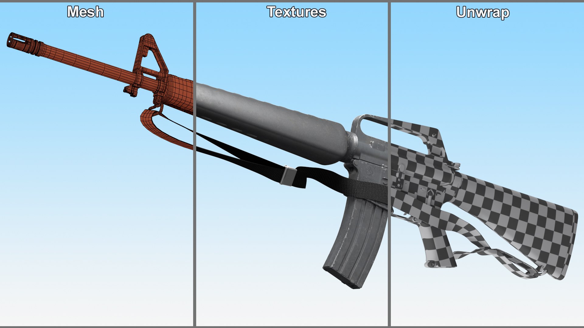 Tactical Assault Rifle M16 3D Model - TurboSquid 2216655