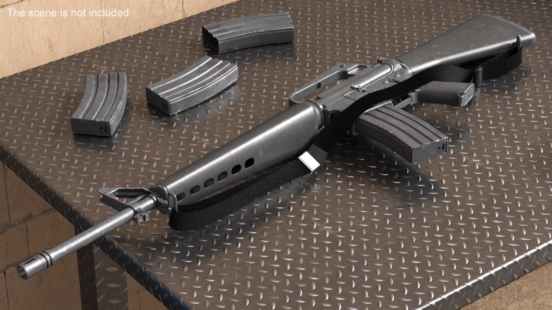 Tactical Assault Rifle M16 3D Model - TurboSquid 2216655