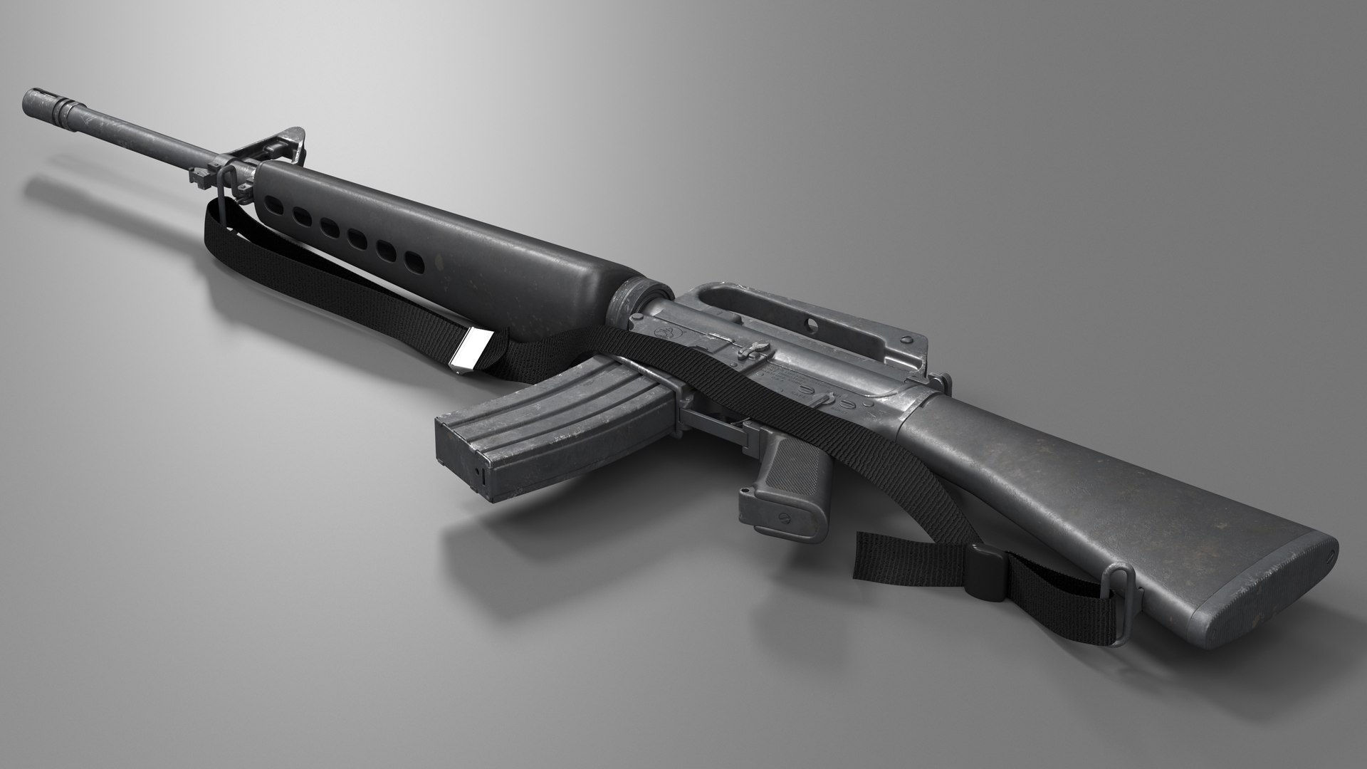 Tactical Assault Rifle M16 3D Model - TurboSquid 2216655