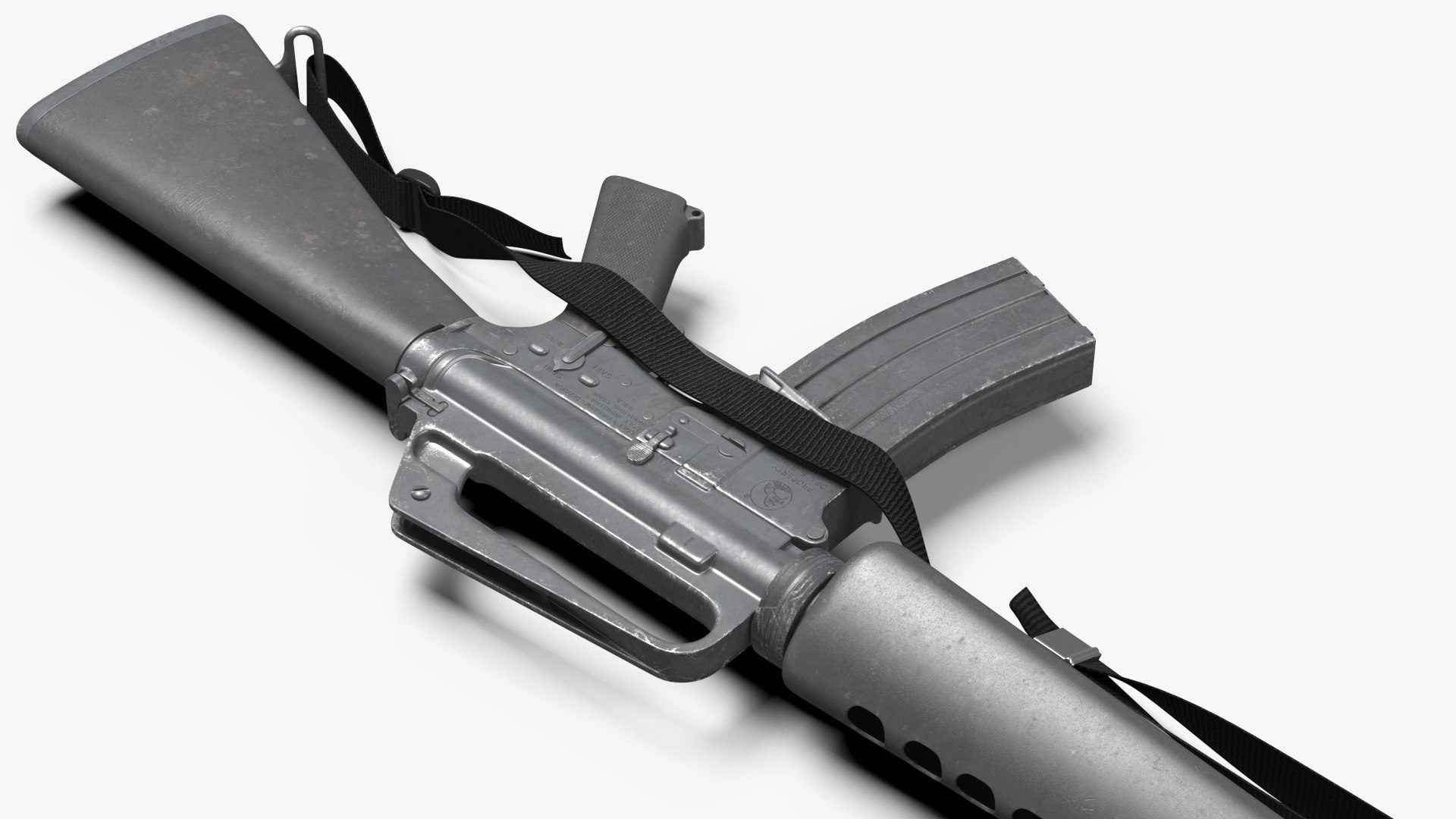 Tactical Assault Rifle M16 3D Model - TurboSquid 2216655