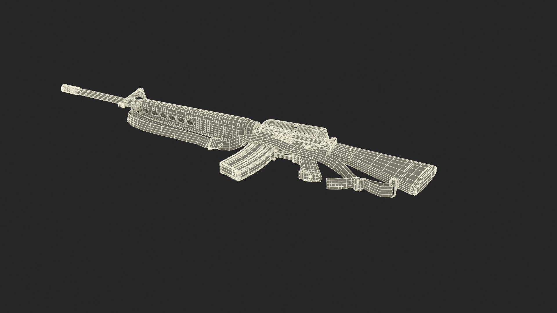 Tactical Assault Rifle M16 3D Model - TurboSquid 2216655