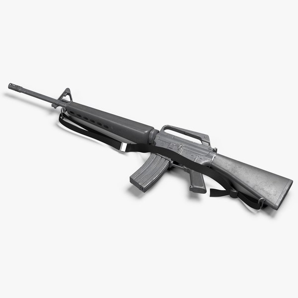 전술 돌격 소총 M16 3D 모델 - TurboSquid 2216655