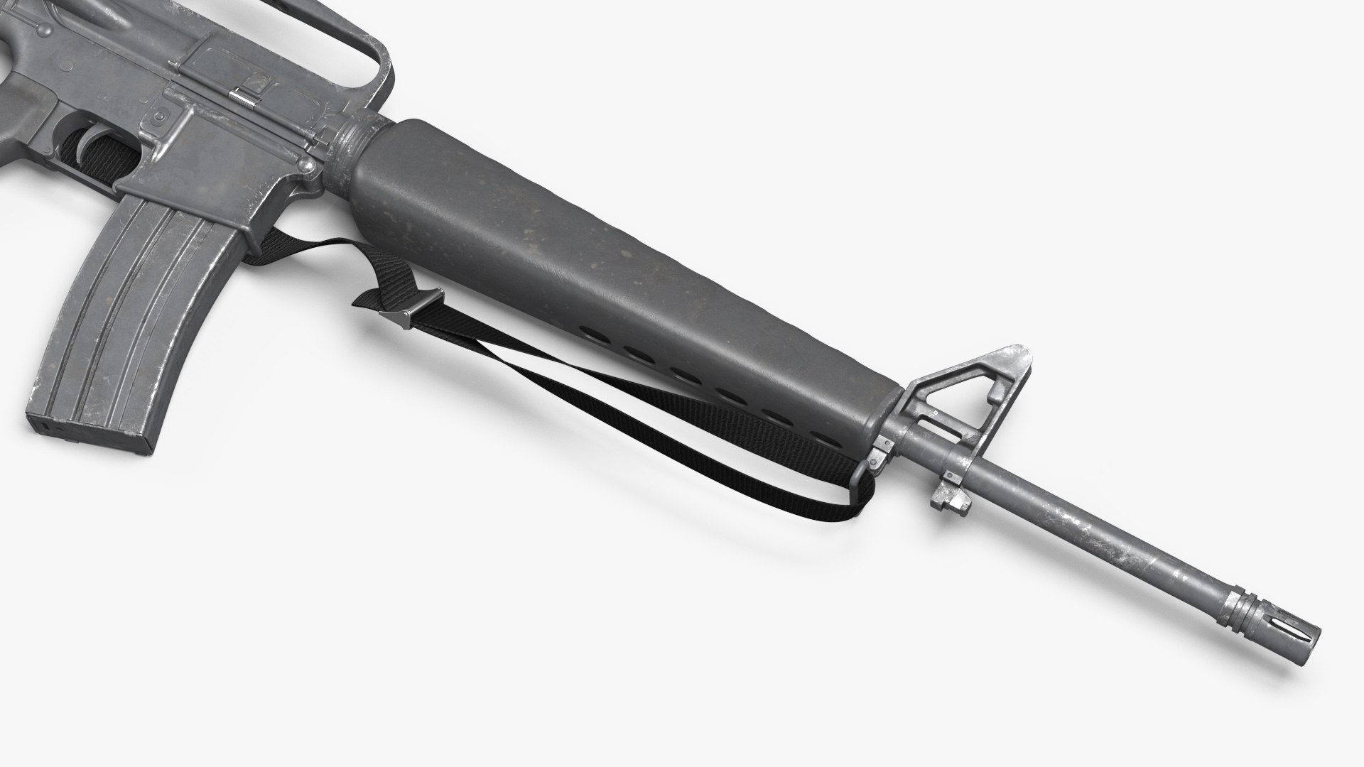 Tactical Assault Rifle M16 3D Model - TurboSquid 2216655