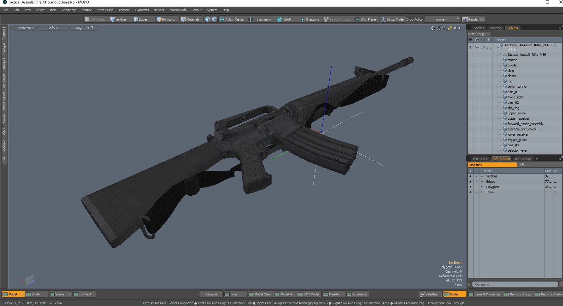Tactical Assault Rifle M16 3D Model - TurboSquid 2216655