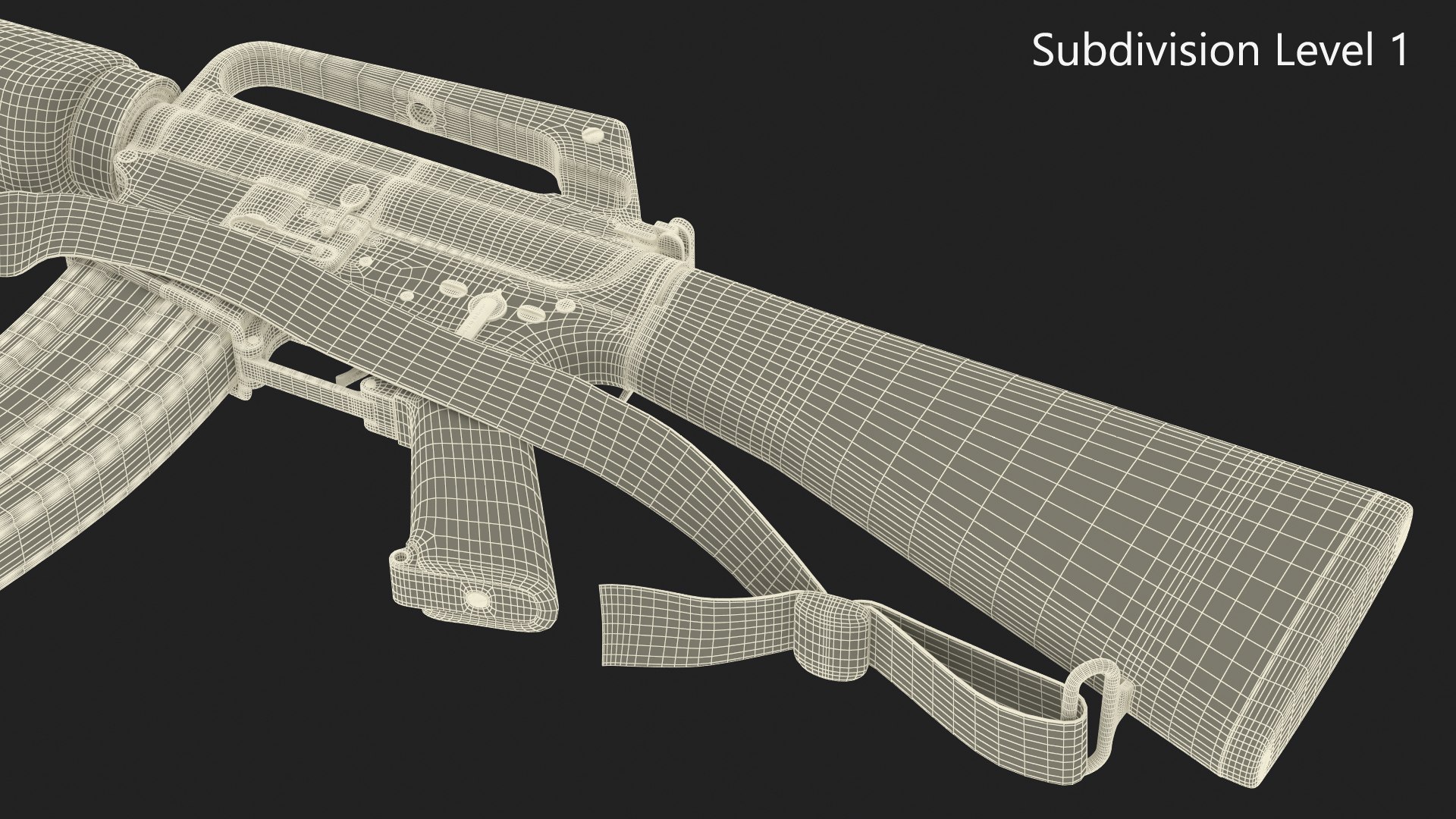Tactical Assault Rifle M16 3D Model - TurboSquid 2216655