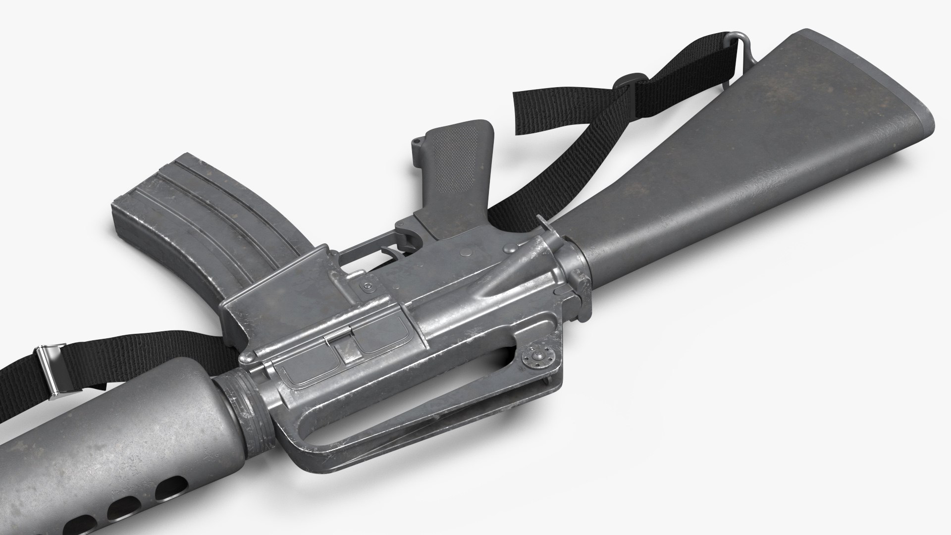 Tactical Assault Rifle M16 3D Model - TurboSquid 2216655