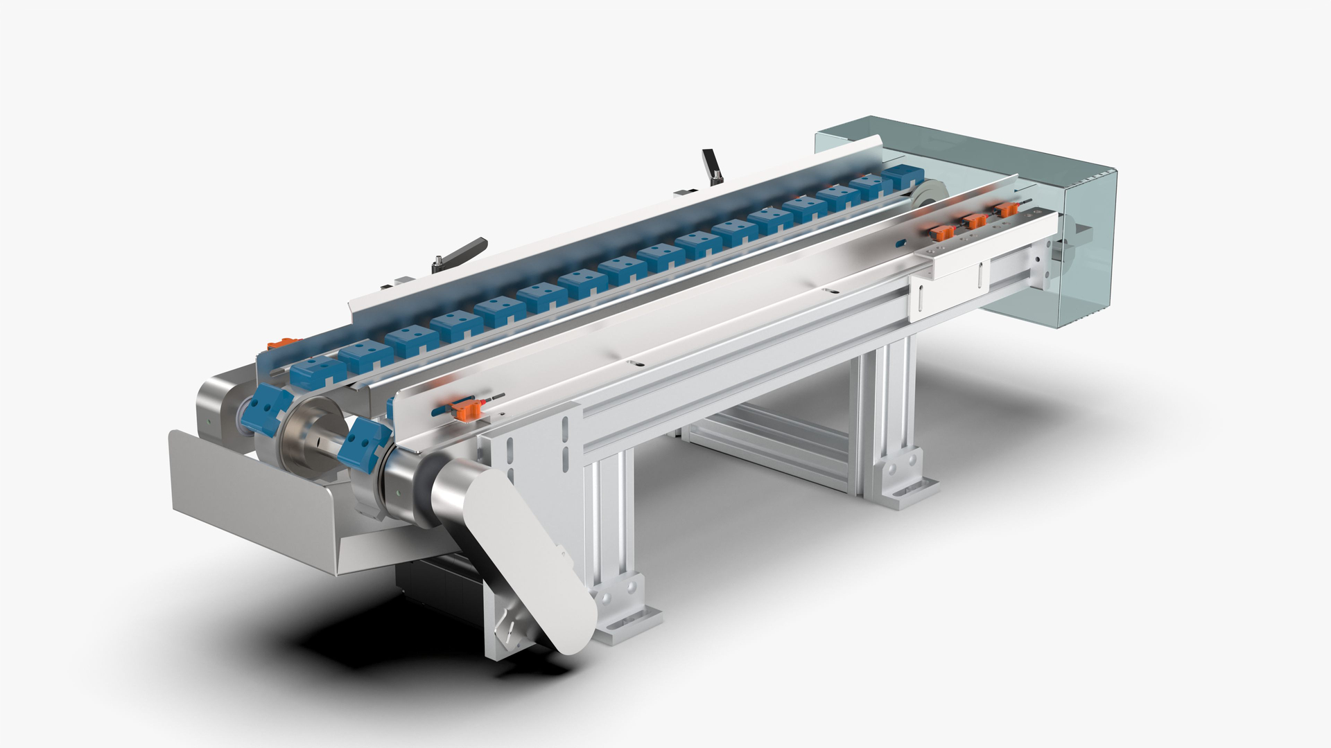 modelo 3d Línea transportadora de correa gratis - TurboSquid 2160660