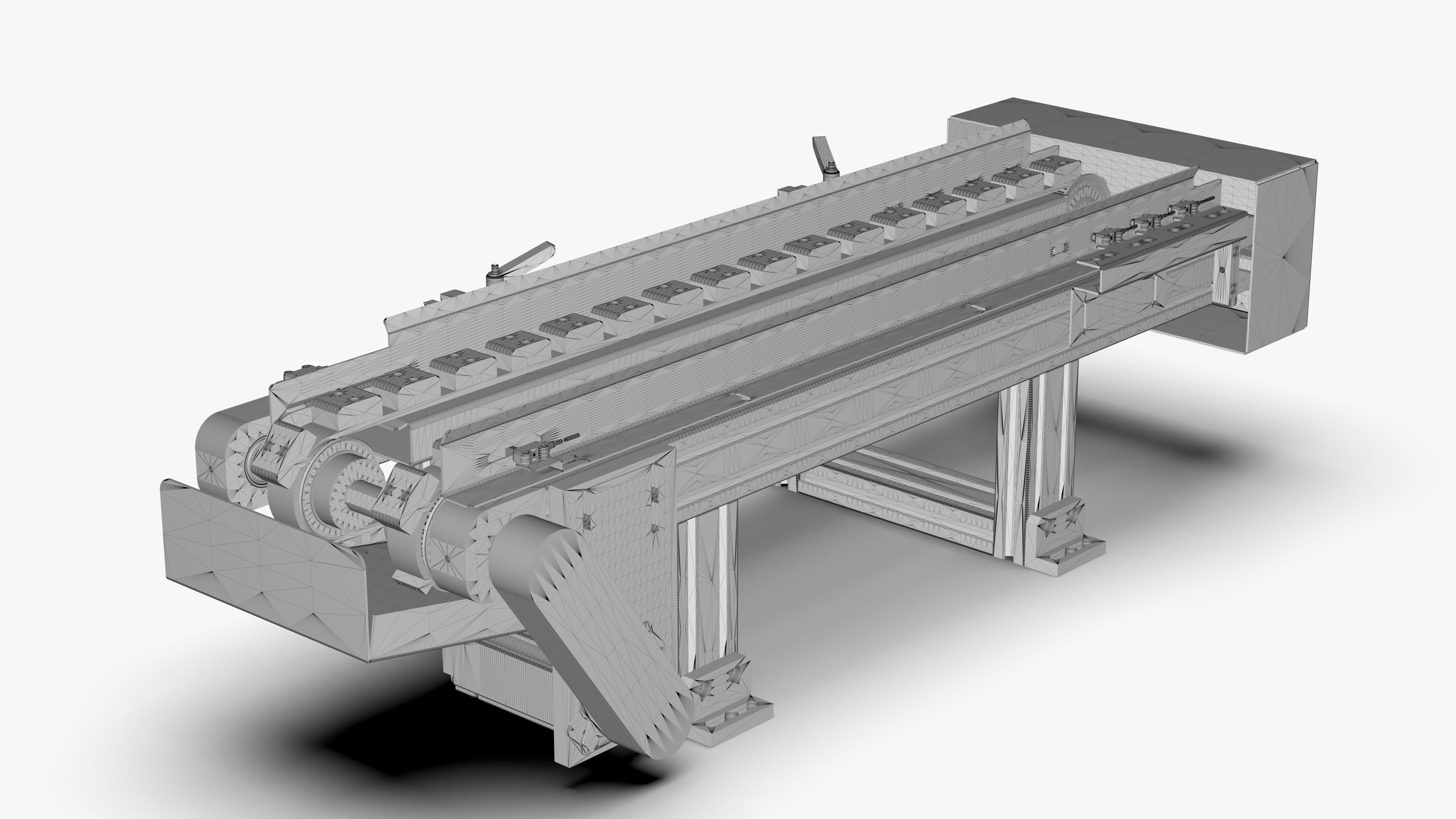 modelo 3d Línea transportadora de correa gratis - TurboSquid 2160660