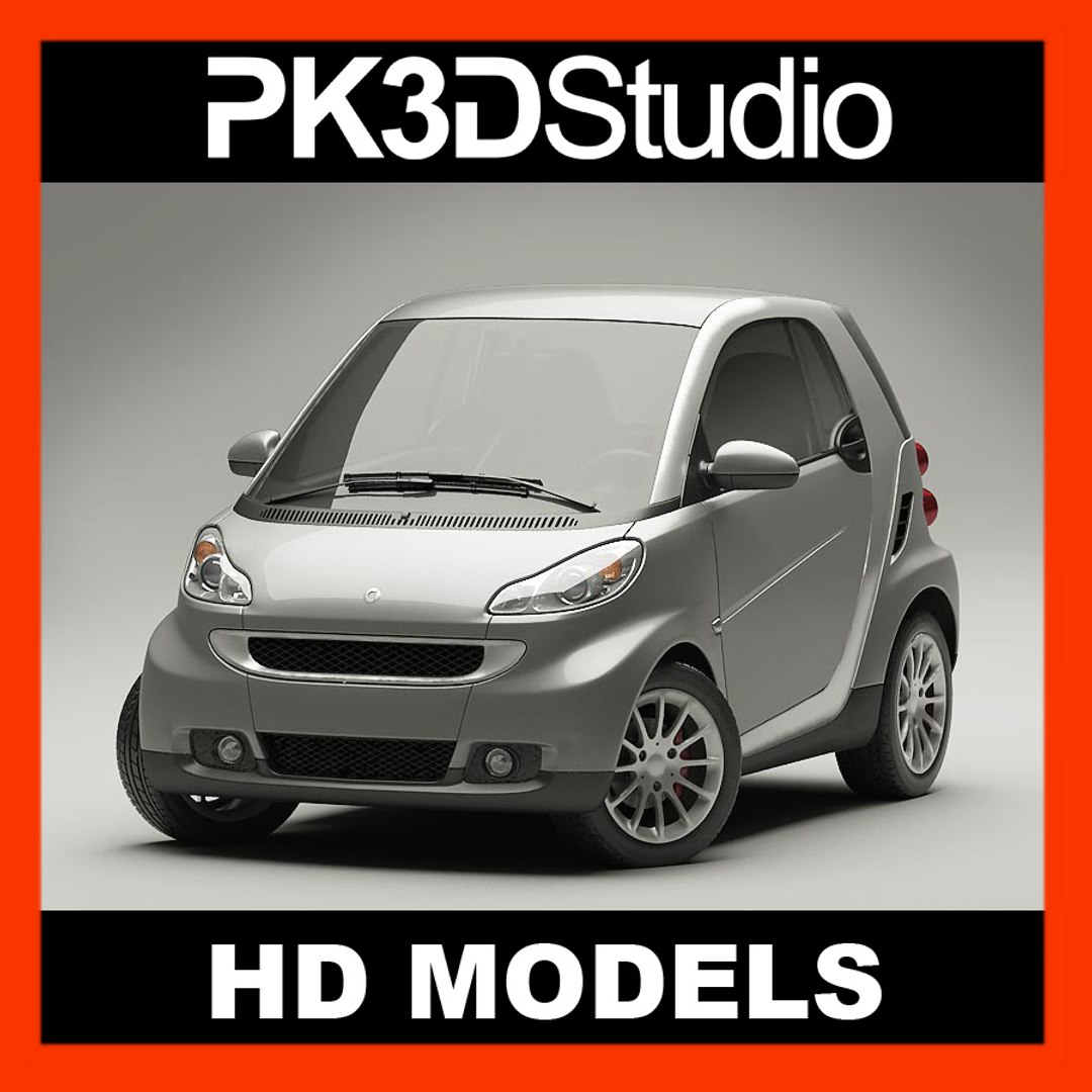 Smart Fortwo Coupe 3d Max