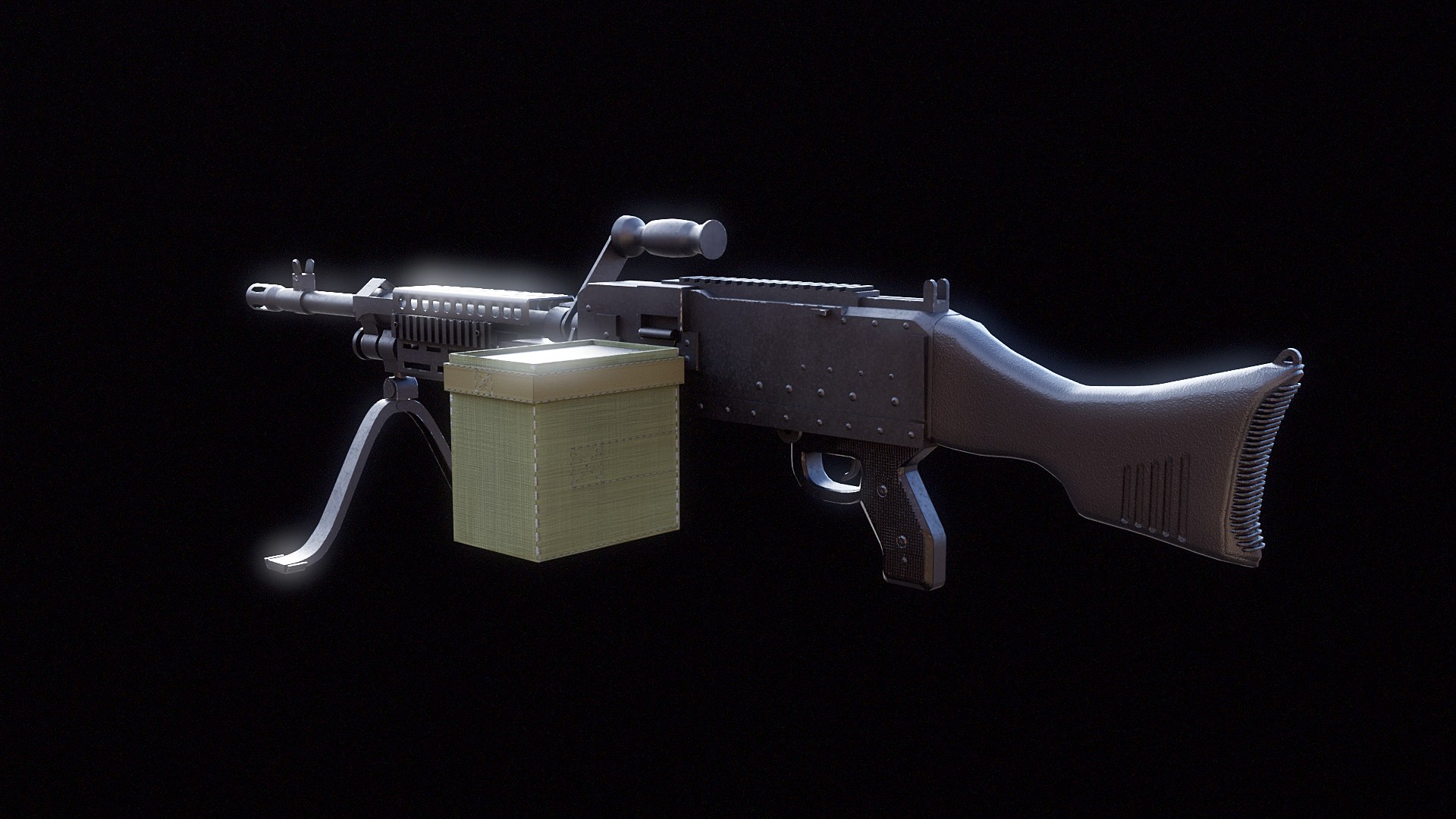 M240 Machine Gun 3D Model - TurboSquid 2321822