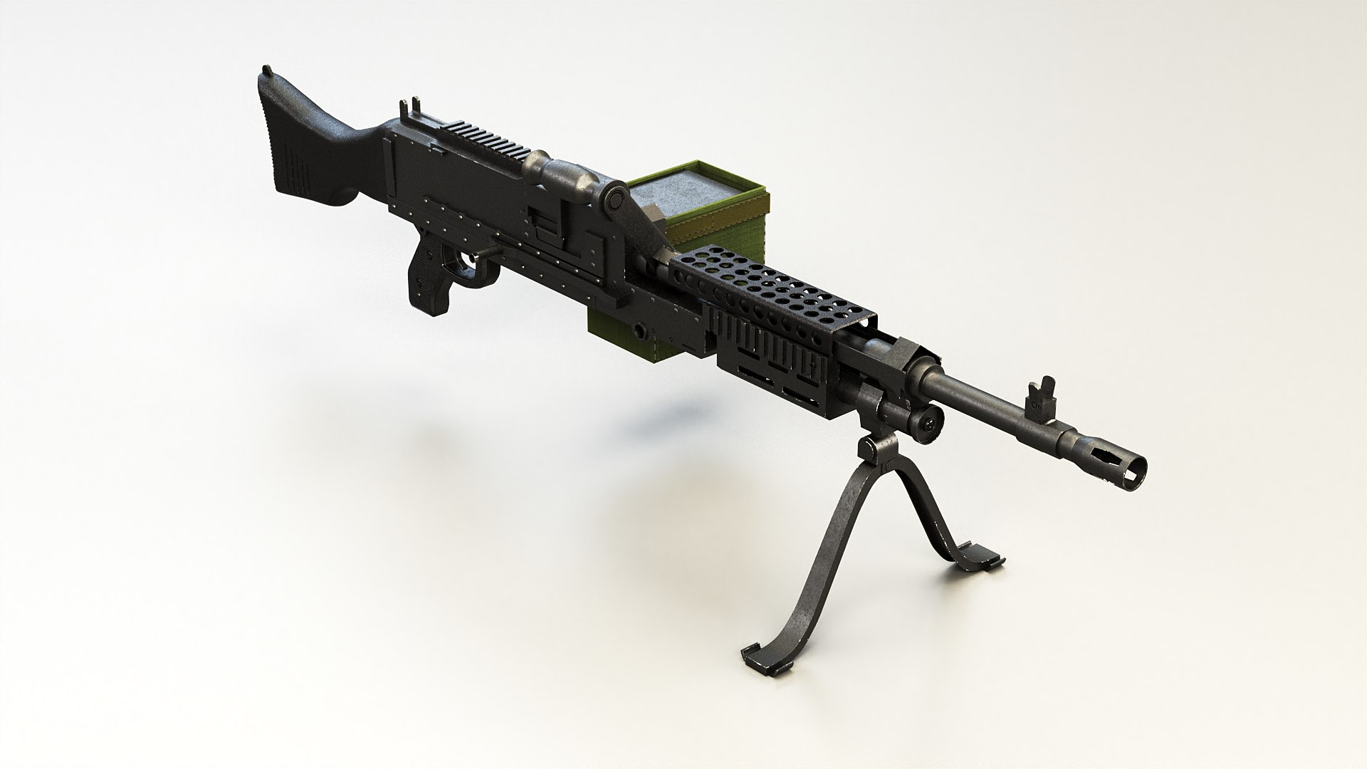 M240 Machine Gun 3D Model - TurboSquid 2321822