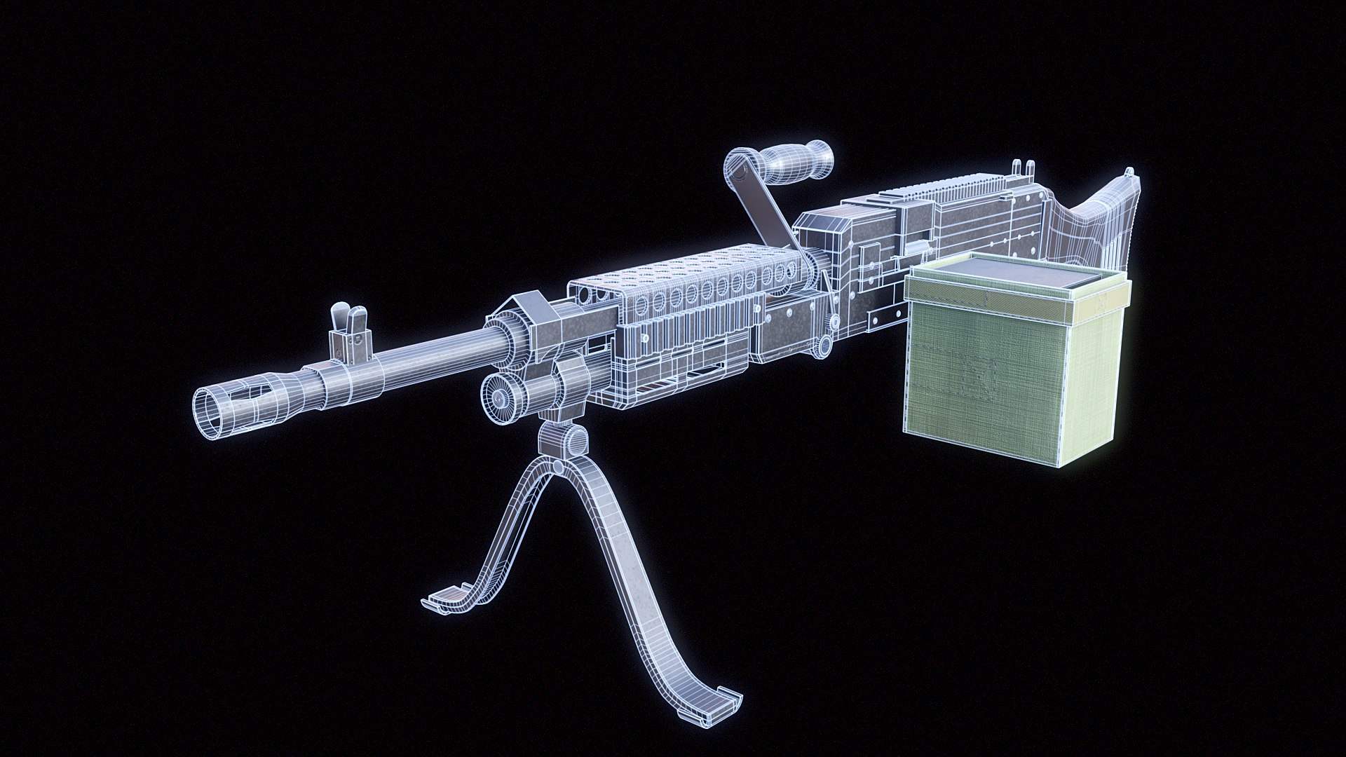 M240 Machine Gun 3D Model - TurboSquid 2321822