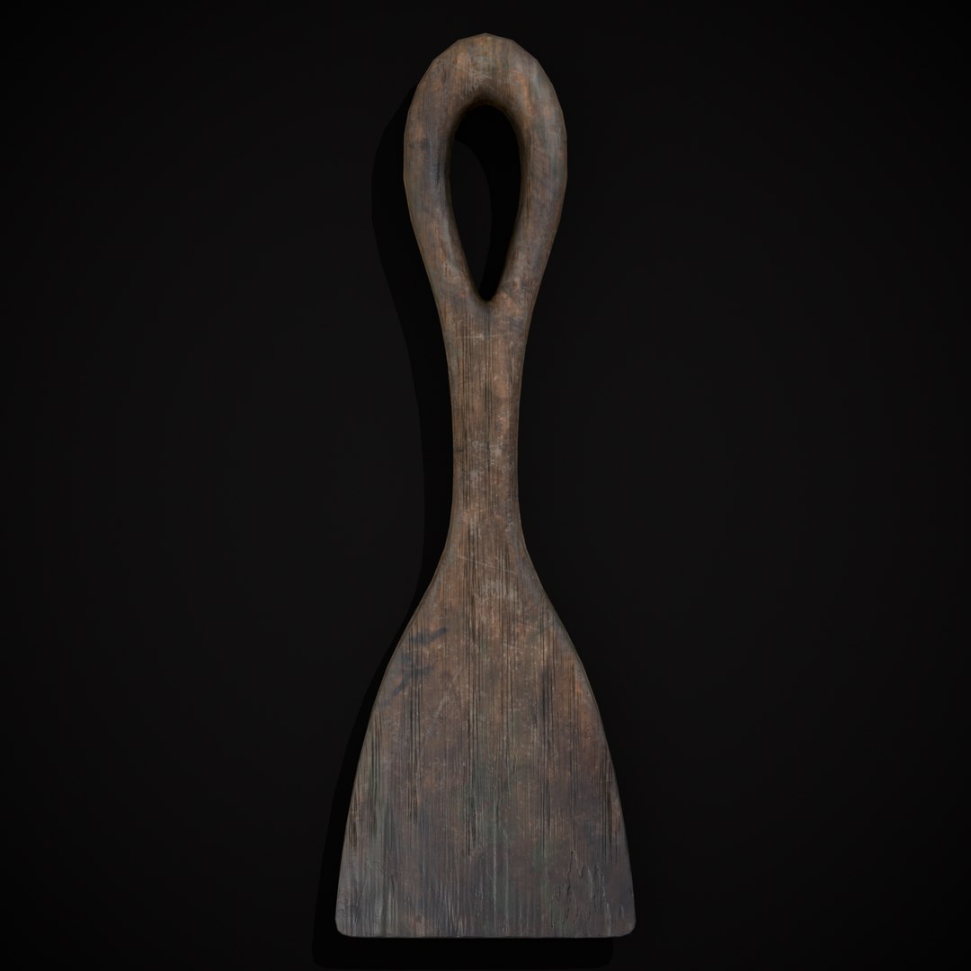 3D Old Carved Spatulas Model - TurboSquid 2320787