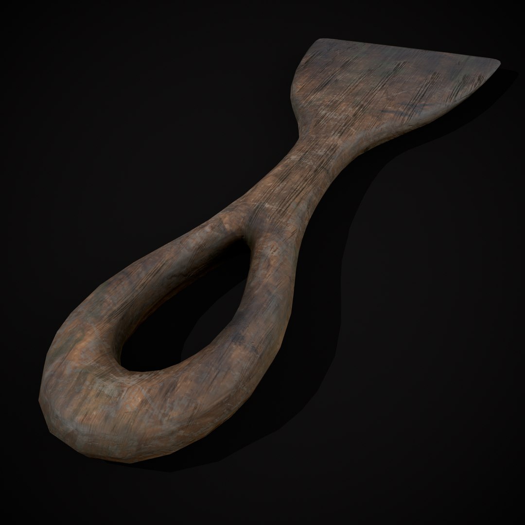 3D Old Carved Spatulas Model - TurboSquid 2320787