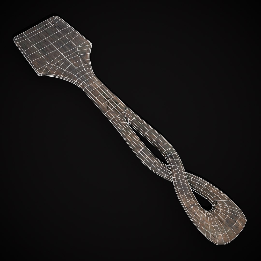 3D Old Carved Spatulas Model - TurboSquid 2320787