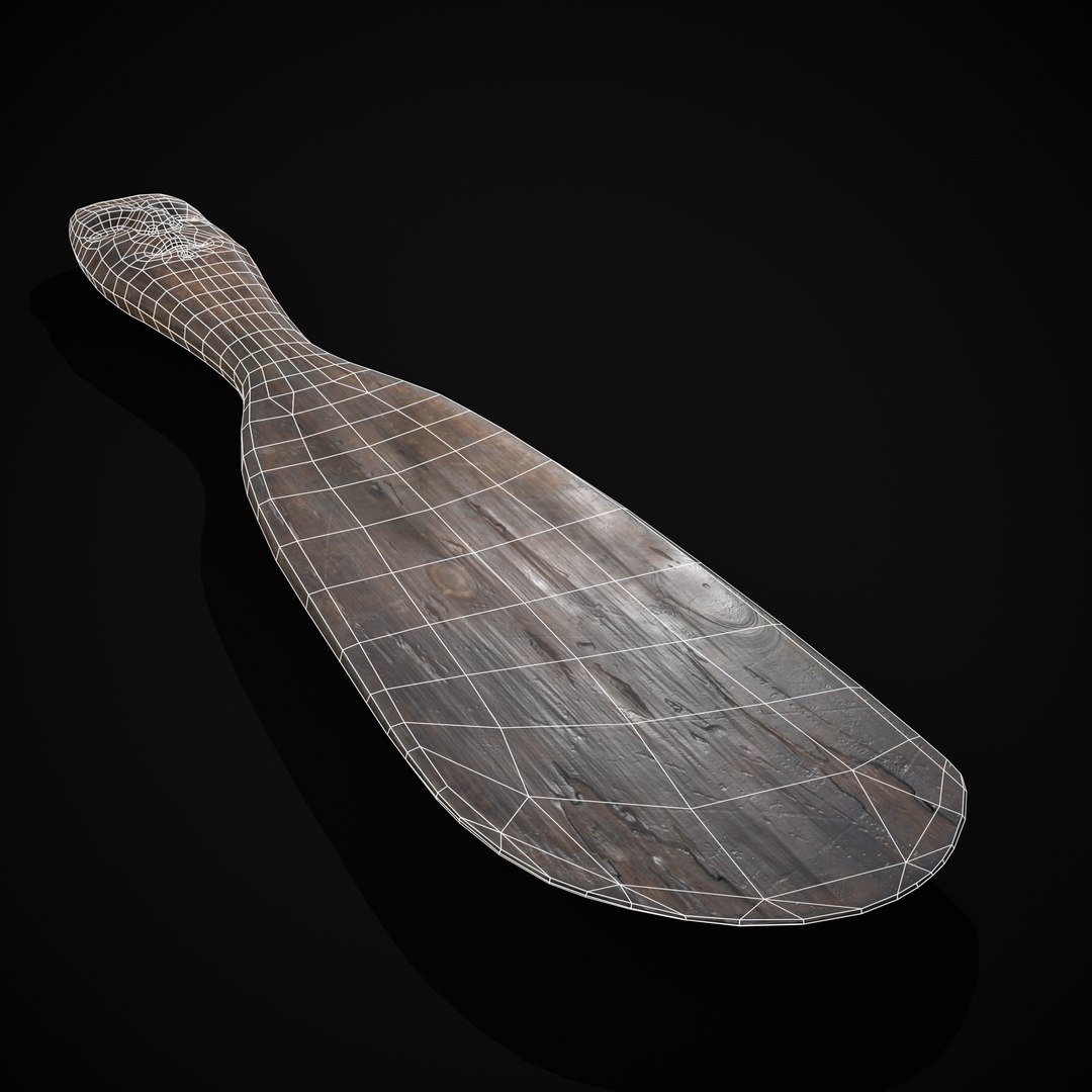 3D Old Carved Spatulas Model - TurboSquid 2320787