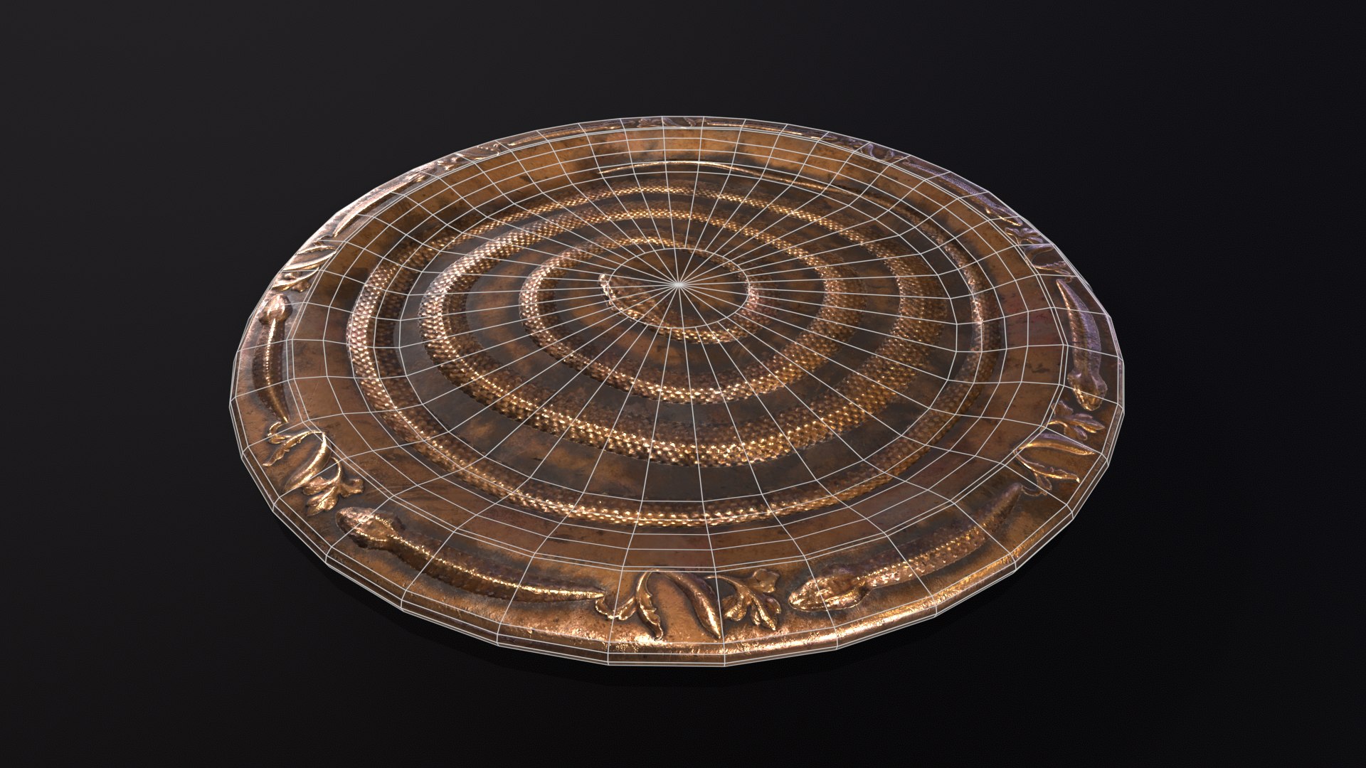 3D Snake King Plate Model - TurboSquid 2150159