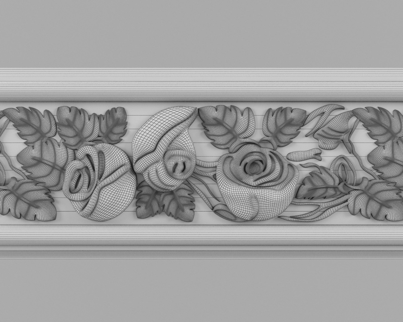 3d Classical Moulding 01 Model