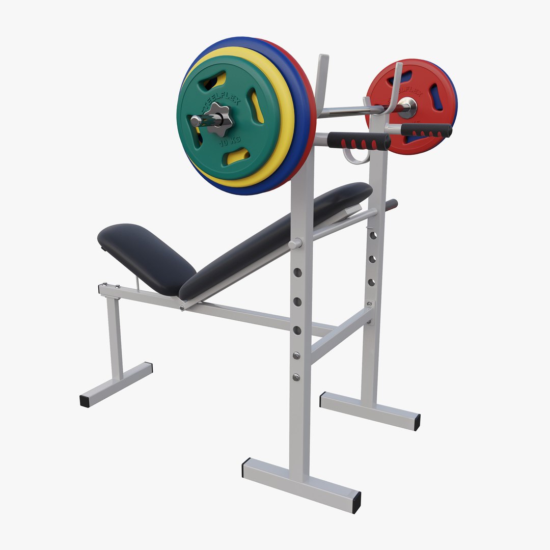 Bench press 3D model - TurboSquid 1202019