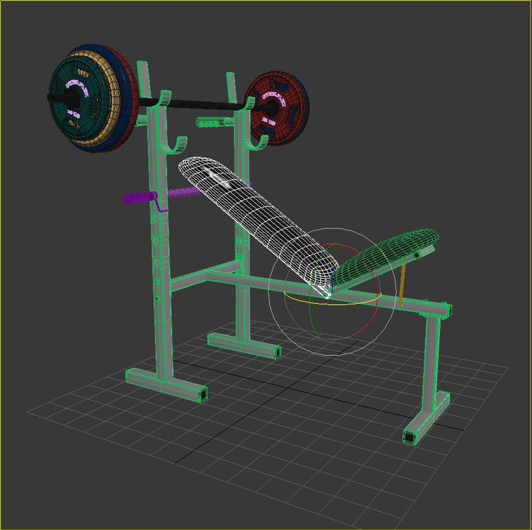Bench press 3D model - TurboSquid 1202019