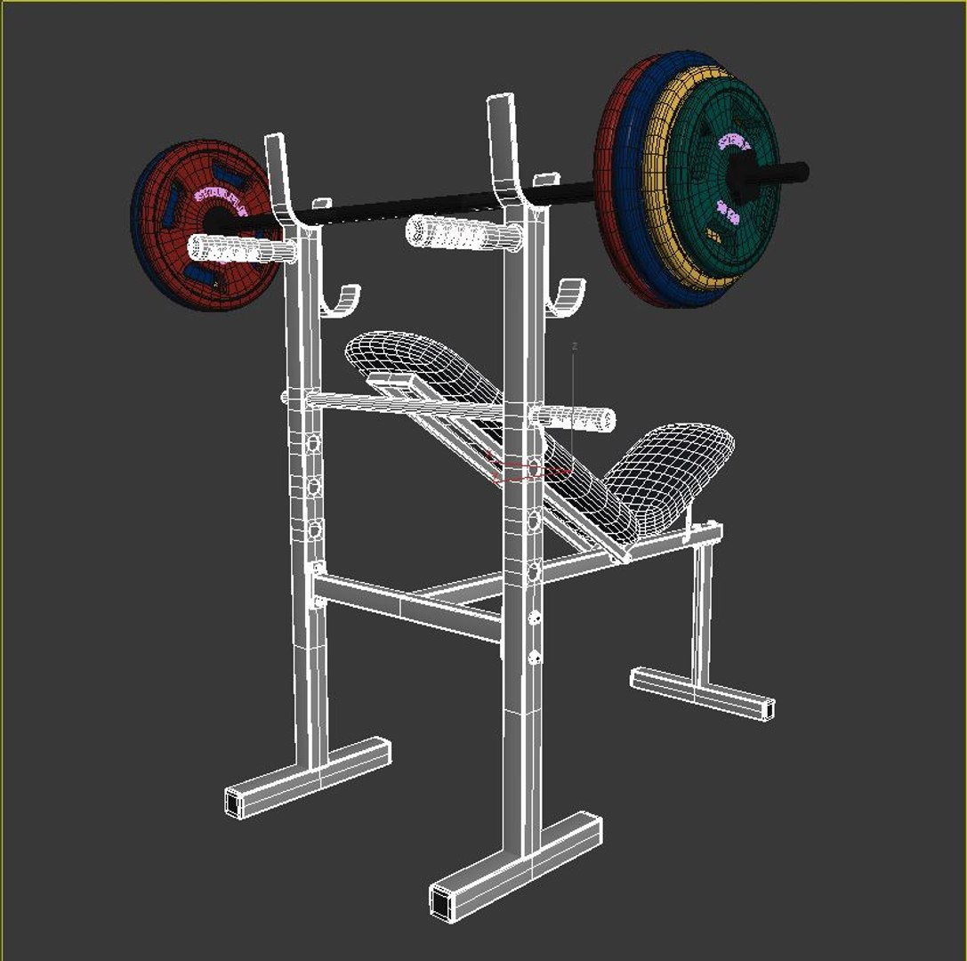 Bench press 3D model - TurboSquid 1202019