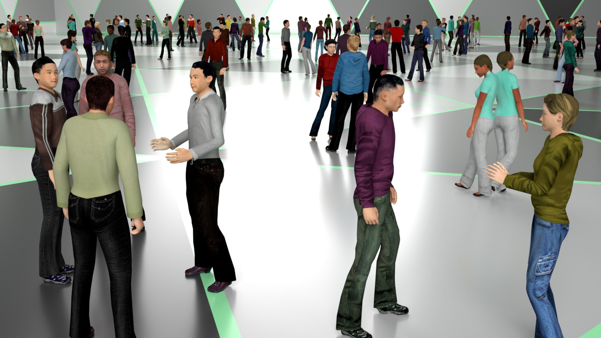 3D Low Poly Animated People Pack - 400 Pieces Low-poly Animated ...