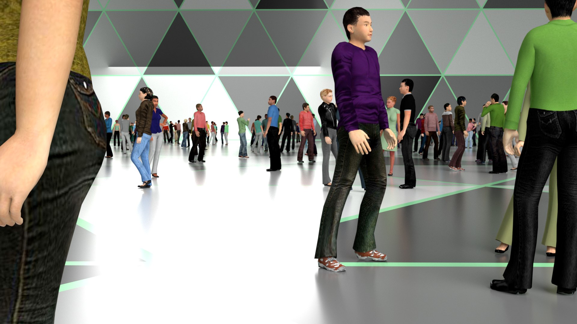 3D Low Poly Animated People Pack - 400 Pieces Low-poly Animated ...