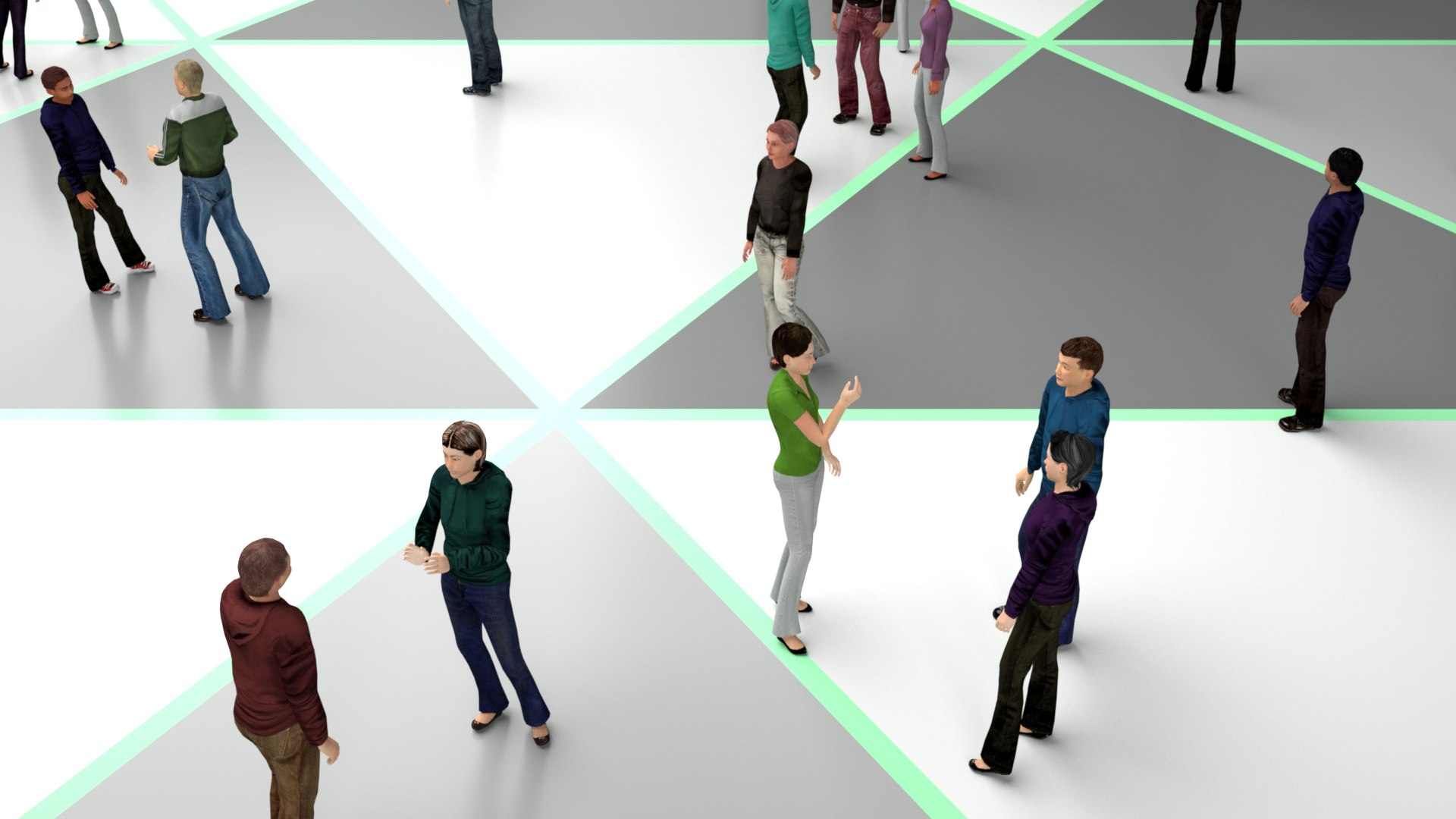 3D Low Poly Animated People Pack - 400 Pieces Low-poly Animated ...
