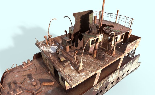 Half Ship Wreck 3D model - TurboSquid 1911364