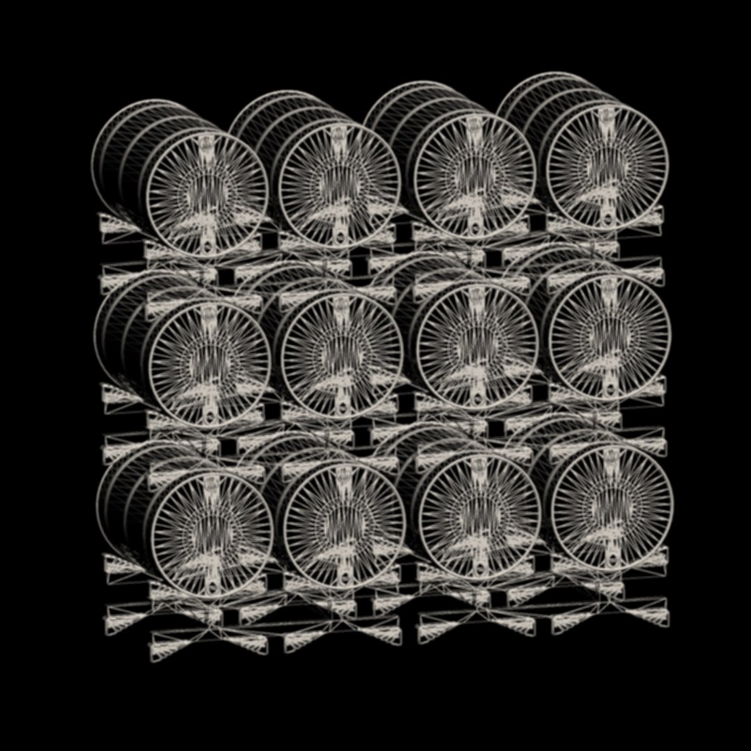 3d Model 55 Gallon Drum Rack