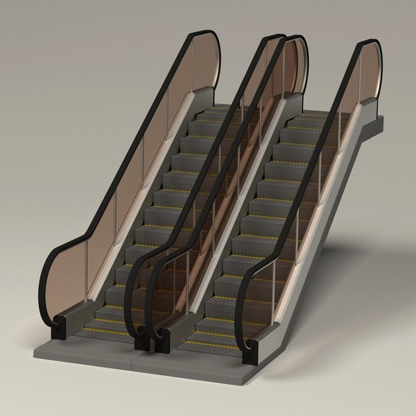 3d model of escalator