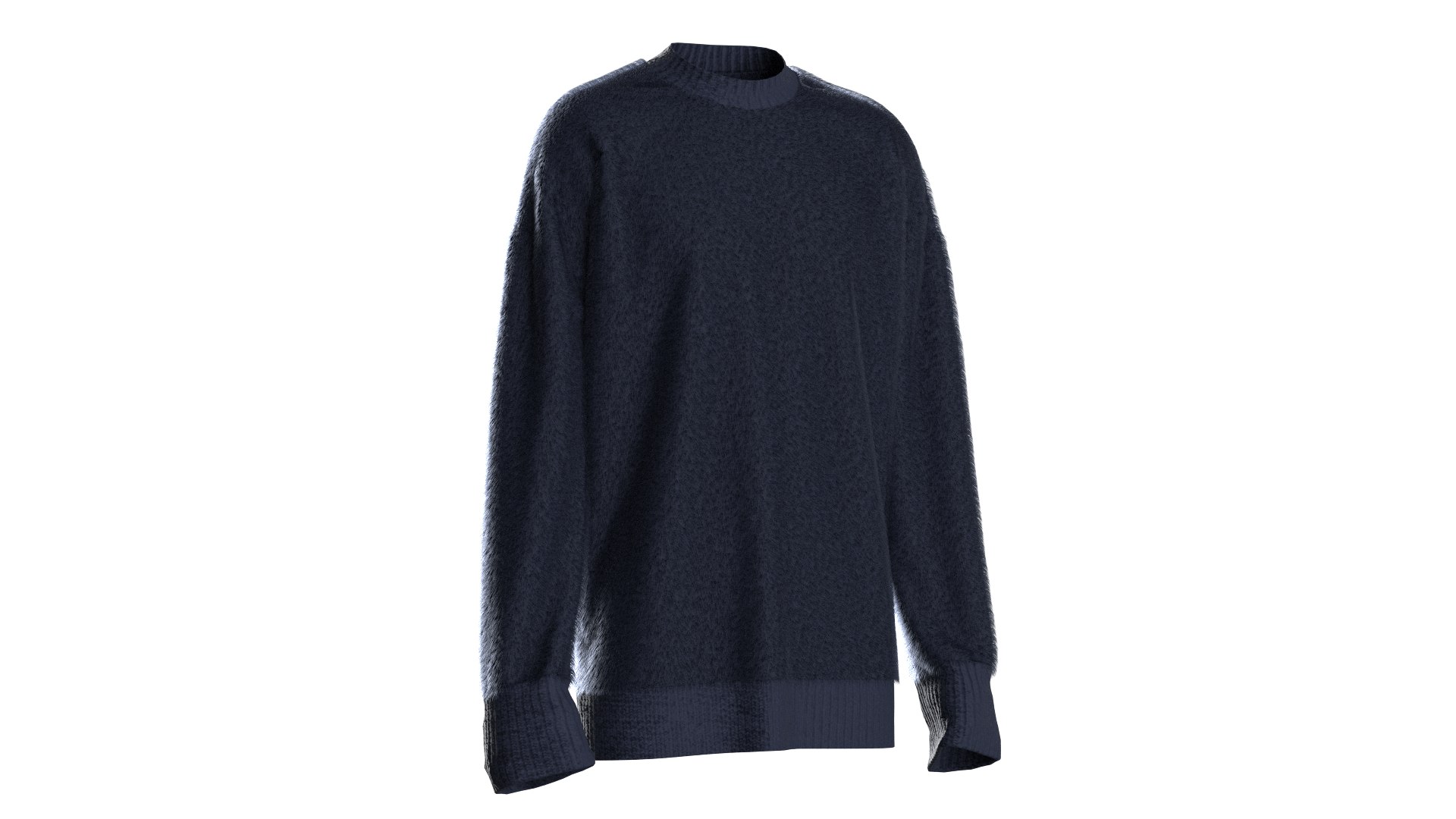 Female Knit Long Sleeve 3D Model - TurboSquid 2197586