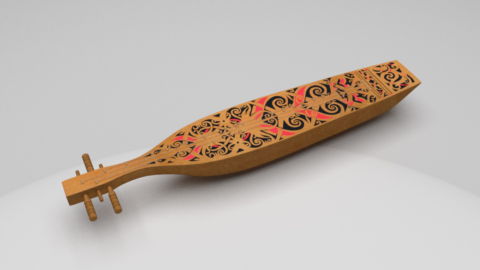 3d Sape Borneo Instruments Model