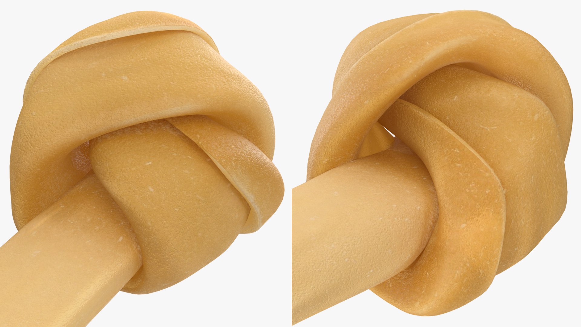 Rawhide Dog Chew Bone 3D Model - TurboSquid 2098644