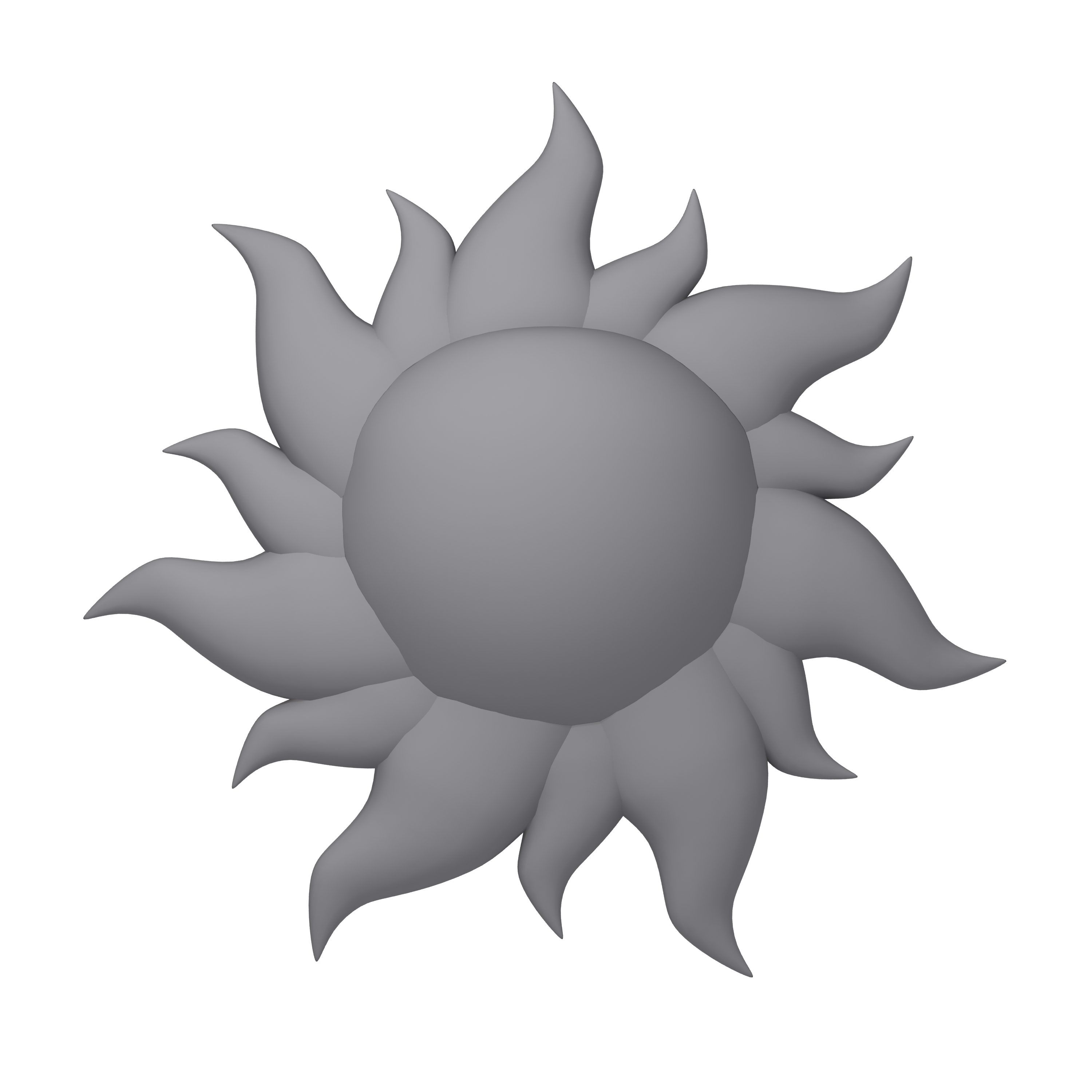 3D cartoon sun model - TurboSquid 1675533