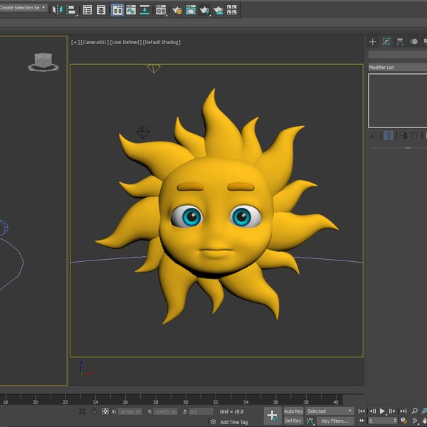 3D cartoon sun model - TurboSquid 1675533