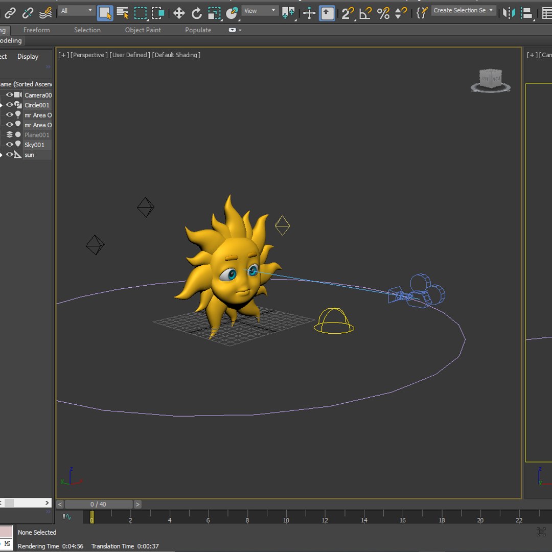 3D Cartoon Sun Model - TurboSquid 1675533