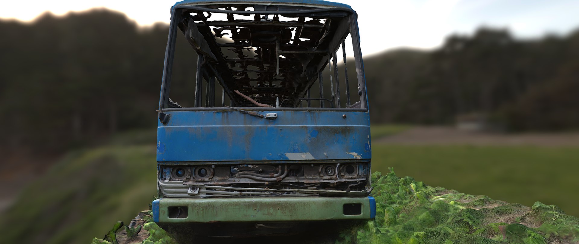 3D Abandoned Bus 3D Scan - TurboSquid 2013635