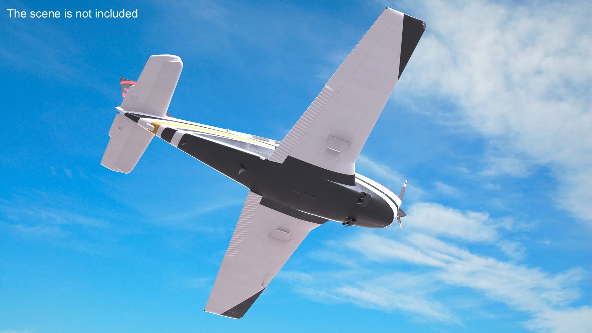 Flying Beechcraft Bonanza Plane 3D Model - TurboSquid 2160952