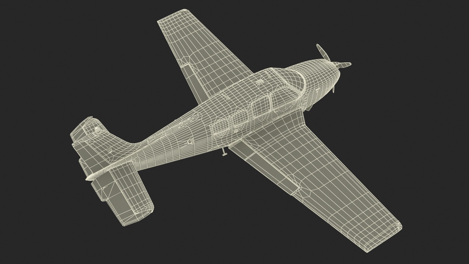 Flying Beechcraft Bonanza Plane 3D model - TurboSquid 2160952