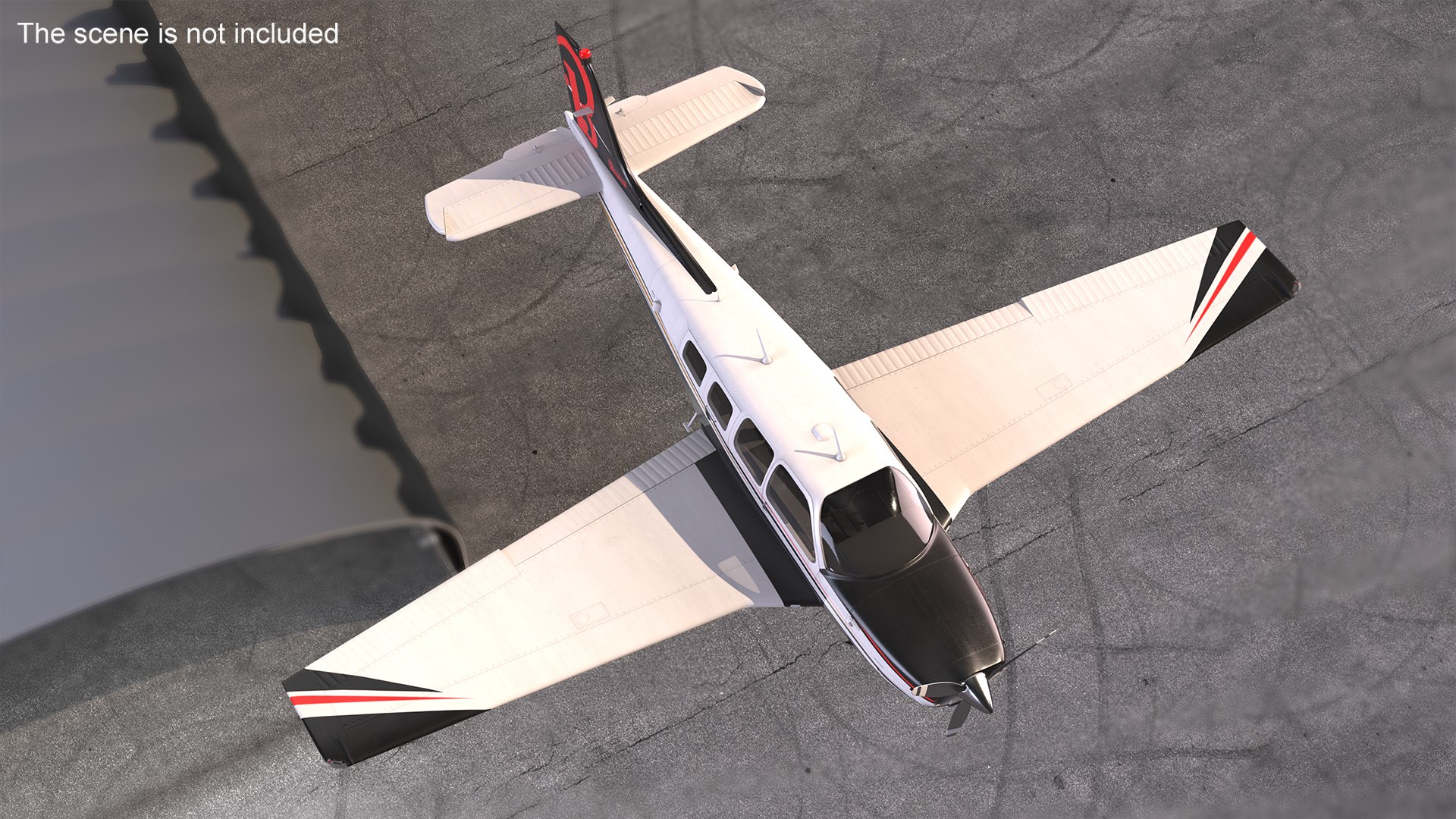 Flying Beechcraft Bonanza Plane 3D Model - TurboSquid 2160952