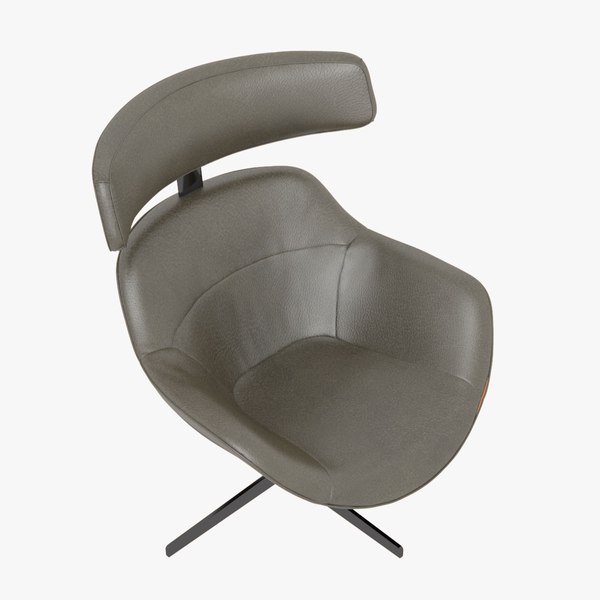 277-12 Auckland Arm Chair Brown Leather Black Body Modelo 3D ...
