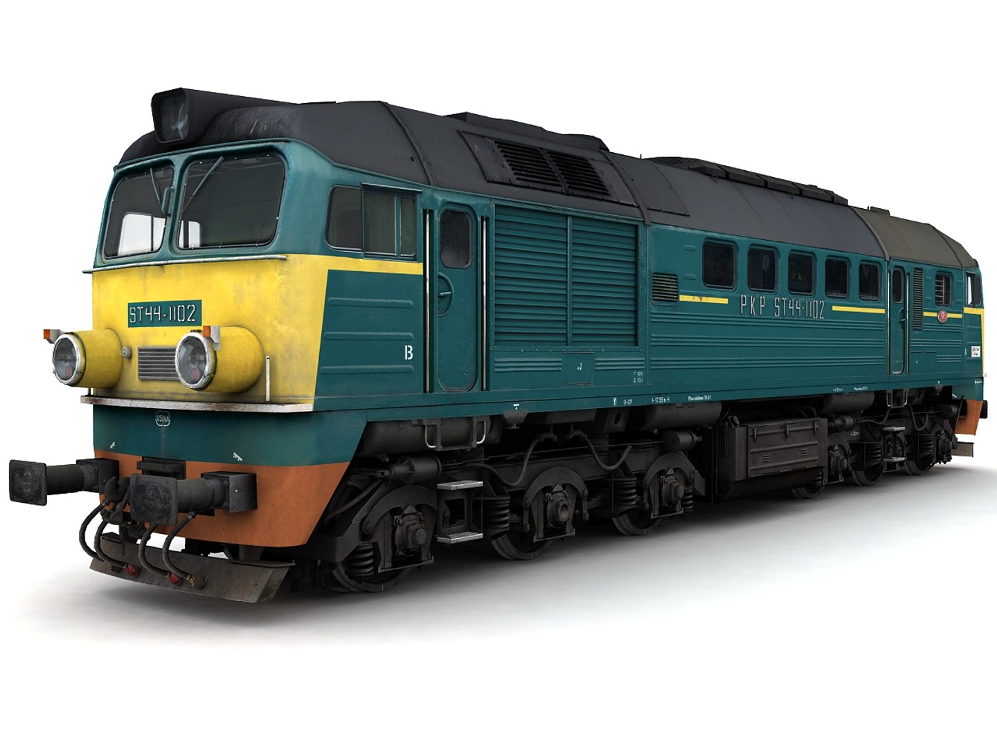 3d Model Of Diesel Locomotive St44