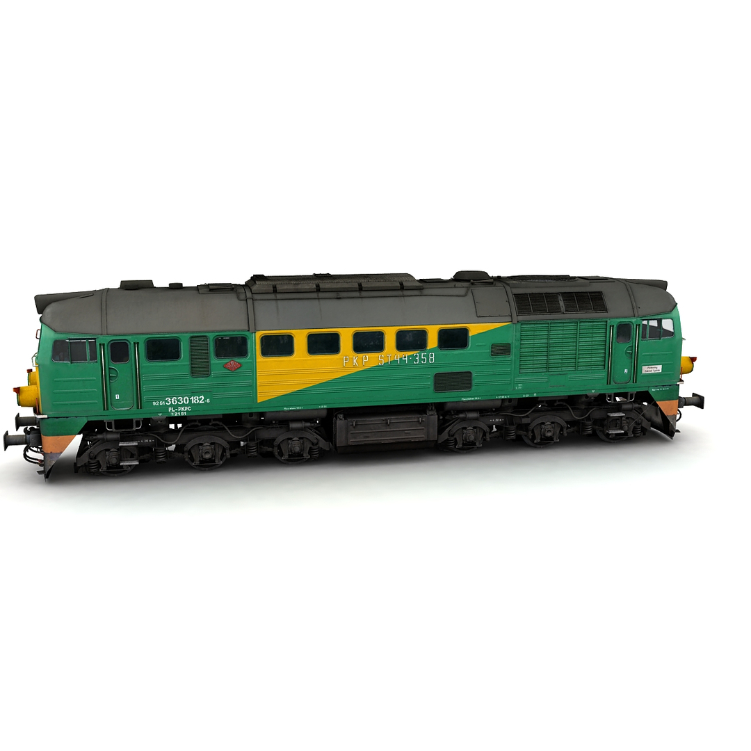 3d Model Of Diesel Locomotive St44