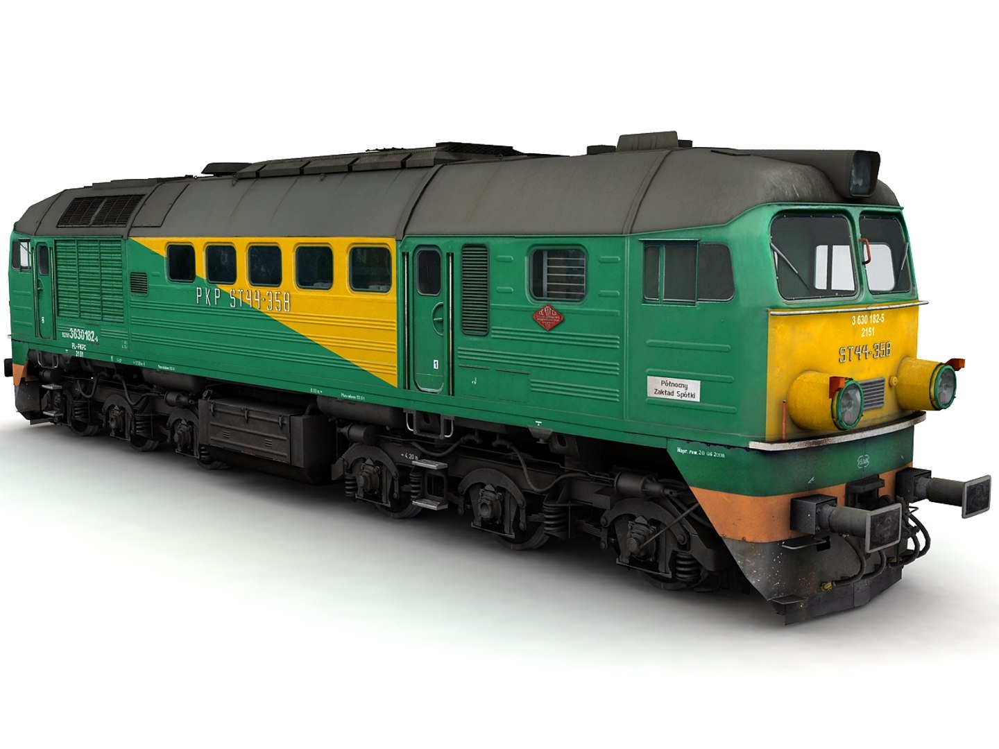 3d Model Of Diesel Locomotive St44